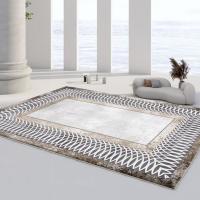 China Polyester Fiber Living Room Carpet Modern Simple Nordic Style 6mm Thickness Custom Size for sale