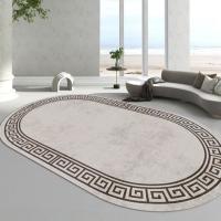 China Polyester Fiber Living Room Carpet Modern Simple Nordic Style 6mm Thickness Custom Size for sale