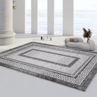 China Polyester Fiber Living Room Carpet Modern Simple Nordic Style 6mm Thickness Custom Size for sale