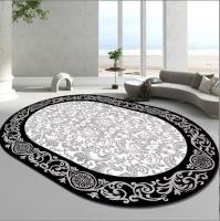China Polyester Fiber Living Room Carpet Modern Simple Nordic Style 6mm Thickness Custom Size for sale
