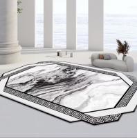 China Polyester Fiber Living Room Carpet Modern Simple Nordic Style 6mm Thickness Custom Size for sale