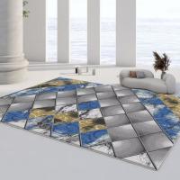 China Polyester Fiber Living Room Carpet Modern Simple Nordic Style 6mm Thickness Custom Size for sale