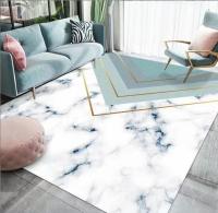 China Rectangle Polyester Fiber Living Room Carpet 5mm Thick Custom Size 100% Polyester for sale