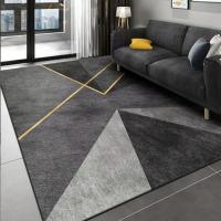 China Rectangle Polyester Fiber Living Room Carpet 5mm Thick Custom Size 100% Polyester for sale