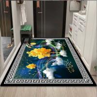 China Polyester Fiber Chinese Style Entrance Door Living Room Floor Carpet 40x60cm Custom Size for sale