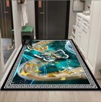 China Polyester Fiber Chinese Style Entrance Door Living Room Floor Carpet 40x60cm Custom Size for sale