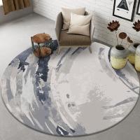 China Round Polyester Fiber Plant Flower Floor Carpet 80-460cm Diameter Custom Size for Living Room Sofa for sale
