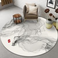 China Round Polyester Fiber Plant Flower Floor Carpet 80-460cm Diameter Custom Size for Living Room Sofa for sale