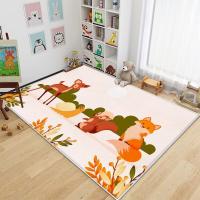China Custom Cartoon Crystal Velvet Sofa Bedroom Living Room Floor Carpet 100x180cm for sale