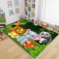 China Custom Cartoon Crystal Velvet Sofa Bedroom Living Room Floor Carpet 100x180cm for sale