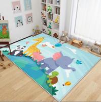 China Custom Cartoon Crystal Velvet Sofa Bedroom Living Room Floor Carpet 100x180cm for sale