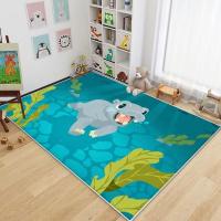 China Custom Cartoon Crystal Velvet Sofa Bedroom Living Room Floor Carpet 100x180cm for sale