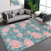 China Crystal Velvet Flower Carpet 100x180cm for Living Room Bedroom Sofa Floor Mat for sale
