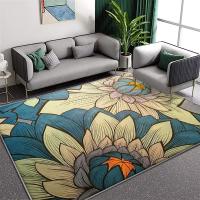 China Crystal Velvet Flower Carpet 100x180cm for Living Room Bedroom Sofa Floor Mat for sale