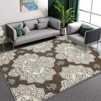 China Crystal Velvet Flower Carpet 100x180cm for Living Room Bedroom Sofa Floor Mat for sale