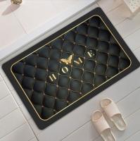 China Rectangle Bathroom Waterproof Carpet Light Luxury Diatom Mud Absorbent Mat for sale