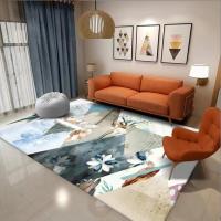 China Crystal Velvet Deer Head Carpet 6mm Thick Machine Washable Living Room Floor Rug for sale