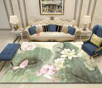 China Crystal Velvet Living Room Floor Carpet 160x230cm Machine Washable Rectangle Rug for sale