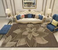 China Crystal Velvet Living Room Floor Carpet 160x230cm Machine Washable Rectangle Rug for sale