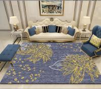 China Crystal Velvet Living Room Floor Carpet 160x230cm Machine Washable Rectangle Rug for sale