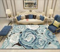 China Crystal Velvet Floor Carpet 6mm Thick Machine Woven Rectangle Rug for Living Room Bedroom for sale