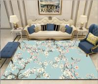 China Crystal Velvet Floor Carpet 6mm Thick Machine Woven Rectangle Rug for Living Room Bedroom for sale