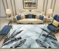 China Crystal Velvet Floor Carpet 6mm Thick Machine Woven Rectangle Rug for Living Room Bedroom for sale