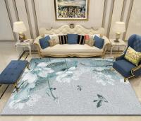 China Crystal Velvet Floor Carpet 6mm Thick Machine Woven Rectangle Rug for Living Room Bedroom for sale