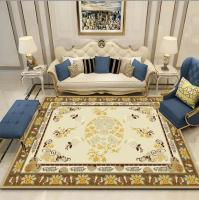 China Chinese Style Crystal Velvet Floor Carpet 6mm Thick Rectangle Rug for Living Room Sofa for sale
