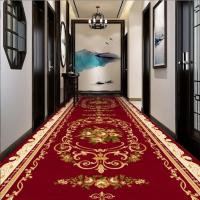 China European Style Polyester Fiber Commercial Floor Mat 60x100cm Custom Entrance Corridor Stairway Hotel for sale