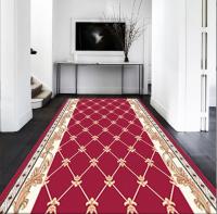 China European Style Polyester Fiber Commercial Floor Mat 60x100cm Custom Entrance Corridor Stairway Hotel for sale