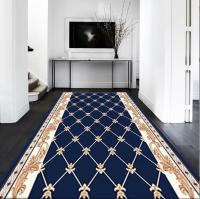 China European Style Polyester Fiber Commercial Floor Mat 60x100cm Custom Entrance Corridor Stairway Hotel for sale