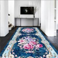 China European Style Polyester Fiber Commercial Floor Mat 60x100cm Custom Entrance Corridor Stairway Hotel for sale