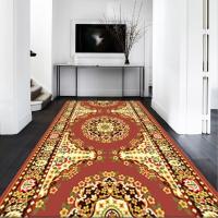 China European Style Polyester Fiber Commercial Floor Mat 60x100cm Custom Entrance Corridor Stairway Hotel for sale