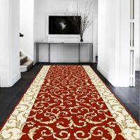 China European Style Polyester Fiber Commercial Floor Mat 60x100cm Custom Entrance Corridor Stairway Hotel for sale