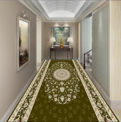 China Custom Polyester Fiber Commercial Entrance Mat 60x100cm Hotel Corridor Carpet for sale