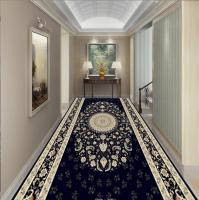 China Custom Polyester Fiber Commercial Entrance Mat 60x100cm Hotel Corridor Carpet for sale
