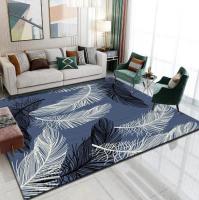 China Crystal Velvet Living Room Carpet 6mm Thick Machine Washable Rectangle Rug for sale