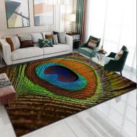 China Crystal Velvet Living Room Carpet 6mm Thick Machine Washable Rectangle Rug for sale