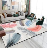 China Crystal Velvet Living Room Carpet 6mm Thick Machine Washable Rectangle Rug for sale