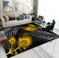 China Crystal Velvet Living Room Carpet 6mm Thick Machine Washable Rectangle Rug for sale