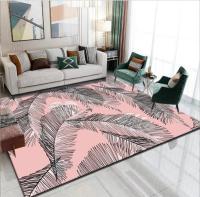 China Crystal Velvet Living Room Carpet 6mm Thick Machine Washable Rectangle Rug for sale