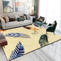 China Crystal Velvet Living Room Carpet 6mm Thick Machine Washable Rectangle Rug for sale