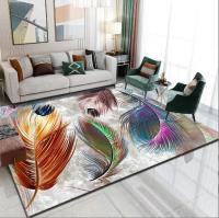 China Crystal Velvet Living Room Carpet 6mm Thick Machine Washable Rectangle Rug for sale