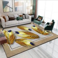 China Crystal Velvet Living Room Carpet 6mm Thick Machine Washable Rectangle Rug for sale