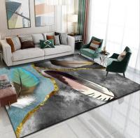 China Crystal Velvet Floor Carpet 6mm Thick Machine Washable Rug for Living Room Bedroom for sale