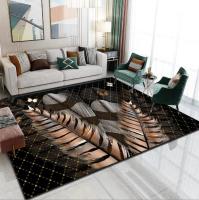China Crystal Velvet Floor Carpet 6mm Thick Machine Washable Rug for Living Room Bedroom for sale