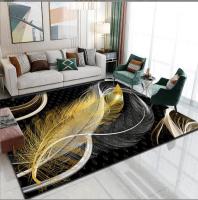 China Crystal Velvet Floor Carpet 6mm Thick Machine Washable Rug for Living Room Bedroom for sale