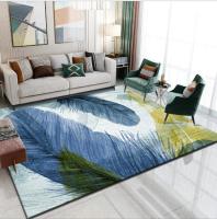 China Crystal Velvet Floor Carpet 6mm Thick Machine Washable Rug for Living Room Bedroom for sale