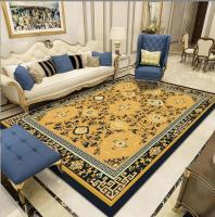 China Persian Pattern Polyester Fiber Living Room Floor Carpet 100x200 cm Custom Size for sale